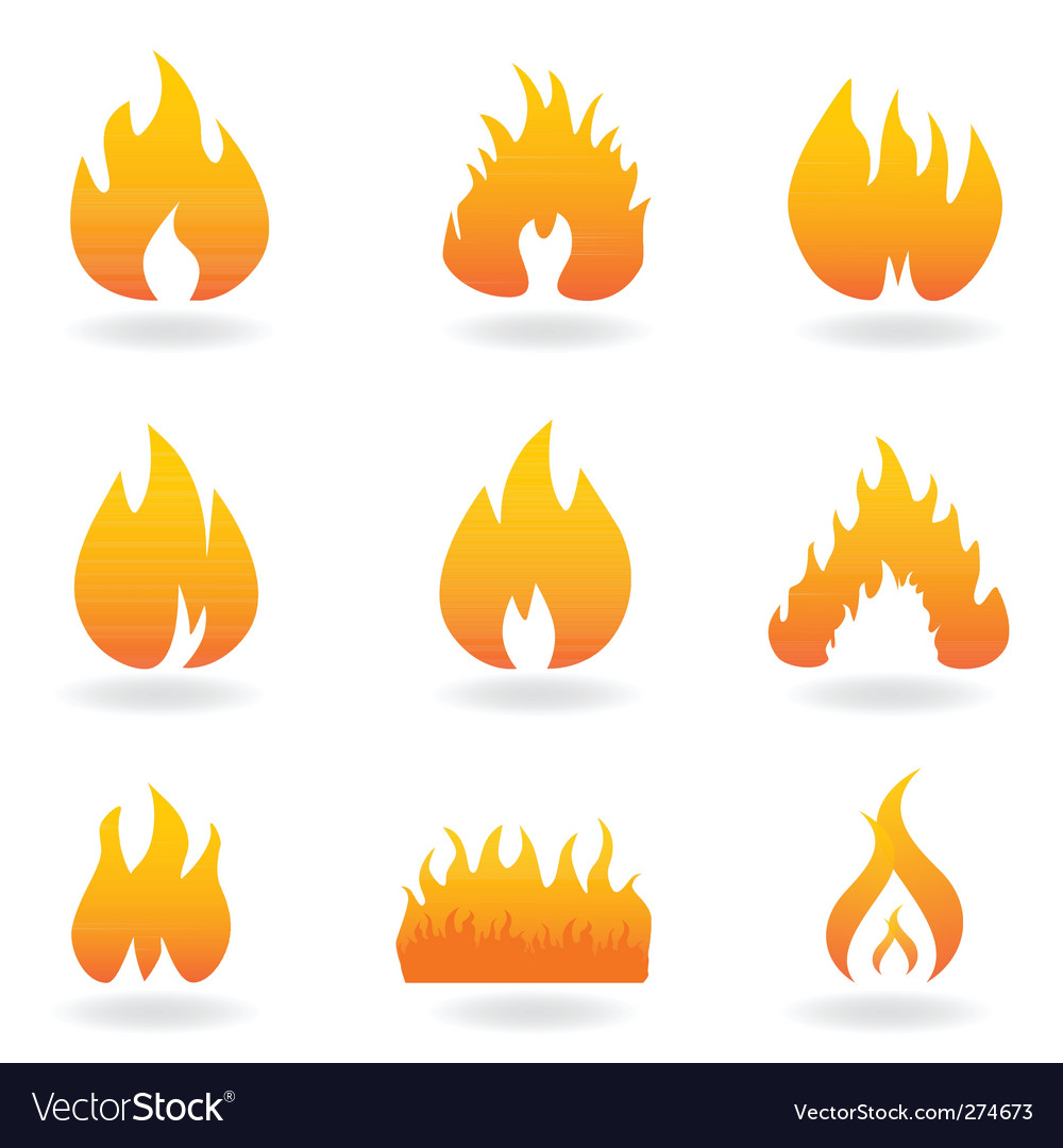 Flames Royalty Free Vector Image - VectorStock