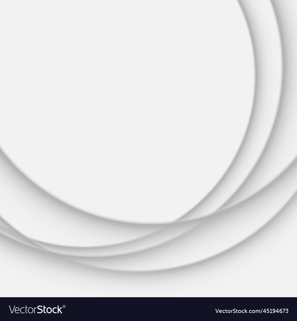 Minimal white gradient background with creative Vector Image