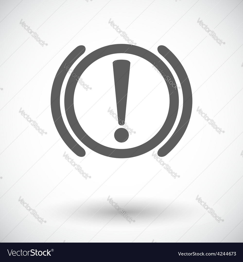 Notification problems with brake system Royalty Free Vector