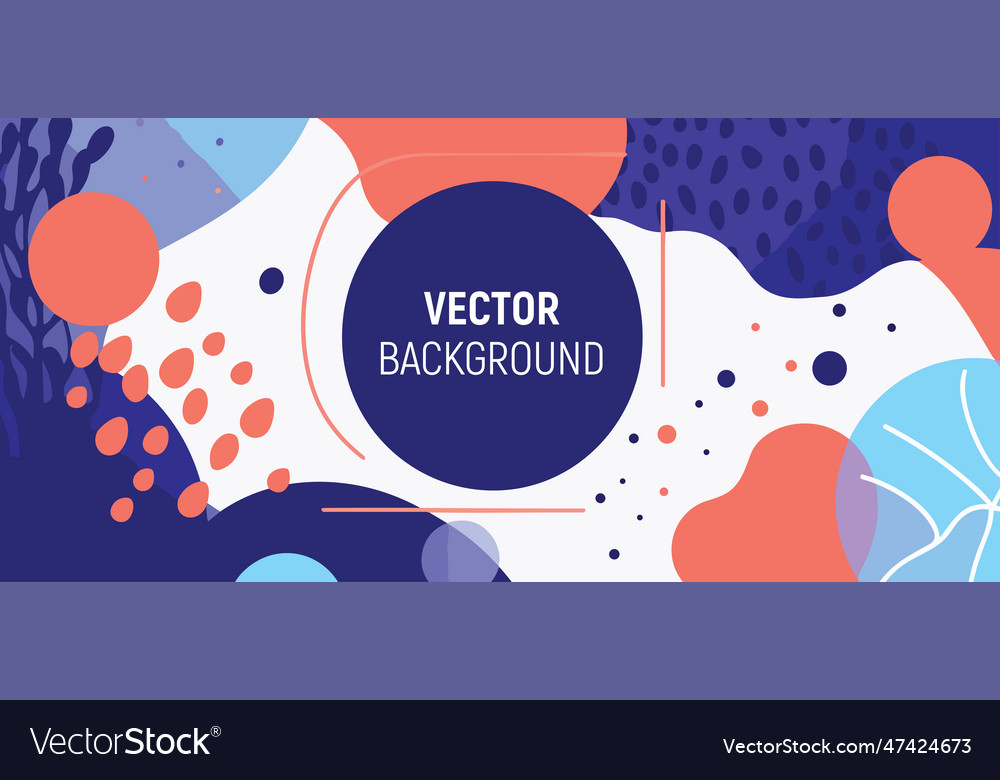 Pattern with abstract shapes Royalty Free Vector Image