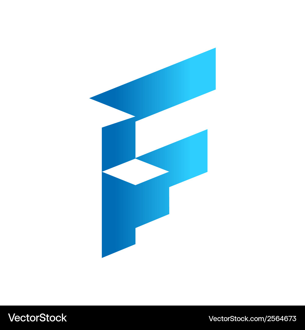 Sign the letter f Royalty Free Vector Image - VectorStock