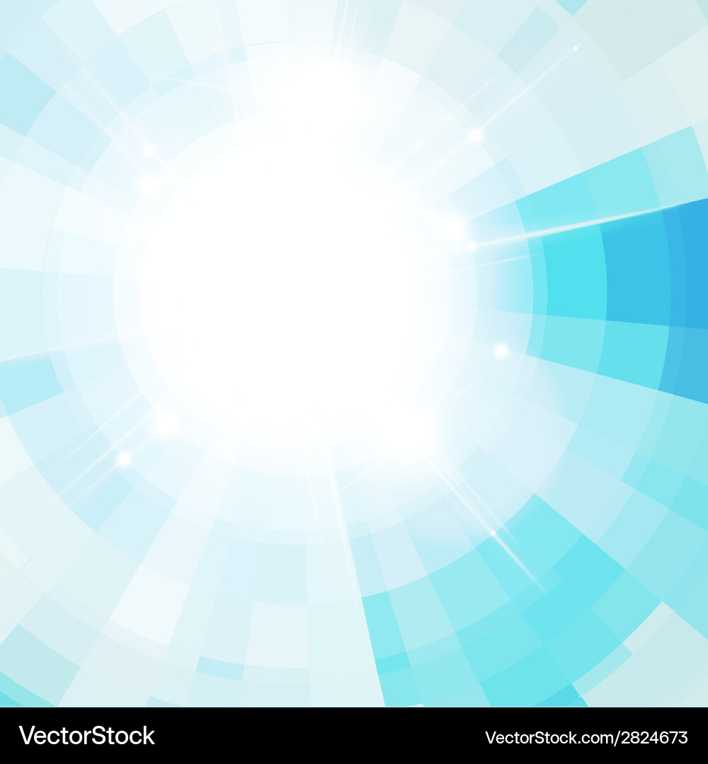 The sun in the blue sky Royalty Free Vector Image
