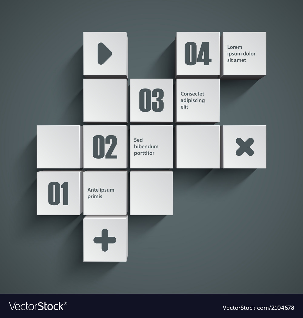 Cubes background Royalty Free Vector Image - VectorStock