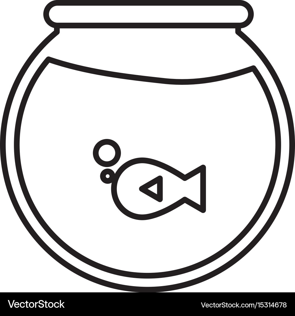 Fishbowl icon image Royalty Free Vector Image - VectorStock