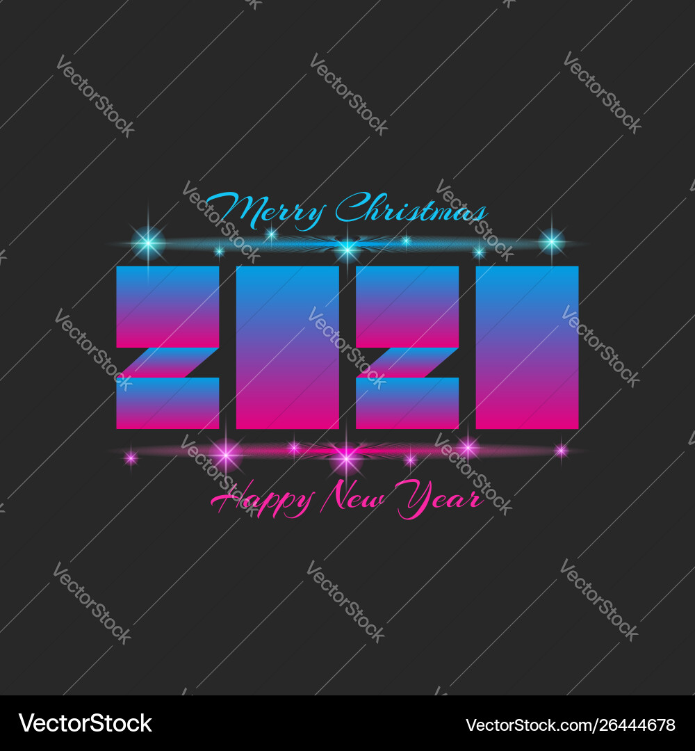 Number 2020 logo design text merry christmas Vector Image