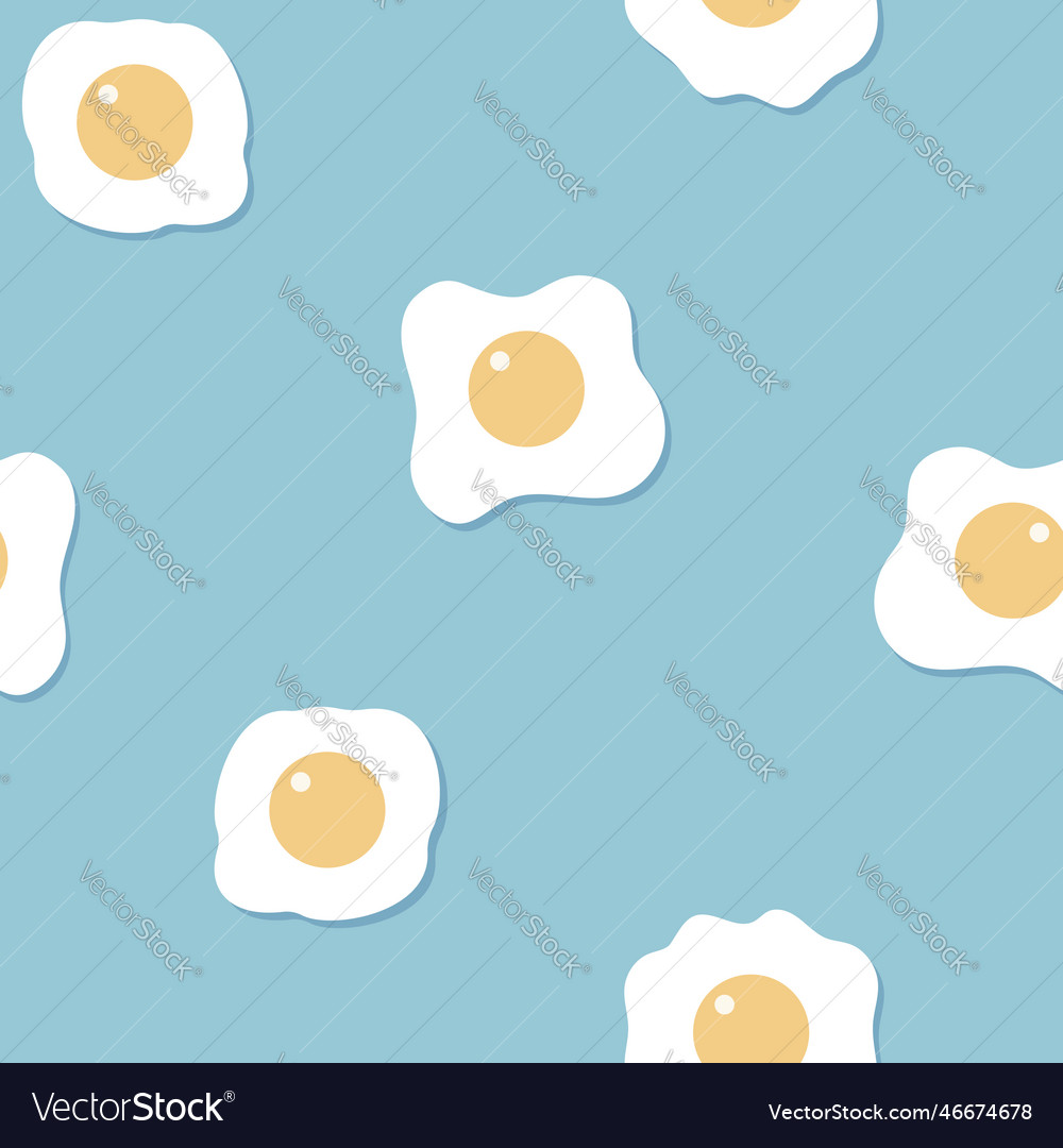 Seamless egg repeat pattern background Royalty Free Vector