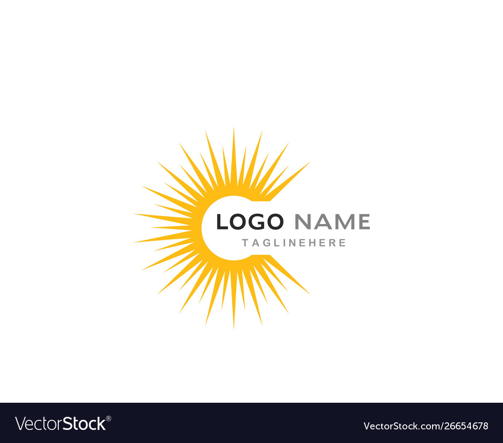 Sun logo Royalty Free Vector Image - VectorStock