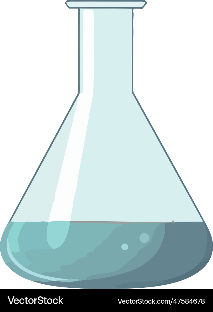 Transparent test tube Royalty Free Vector Image