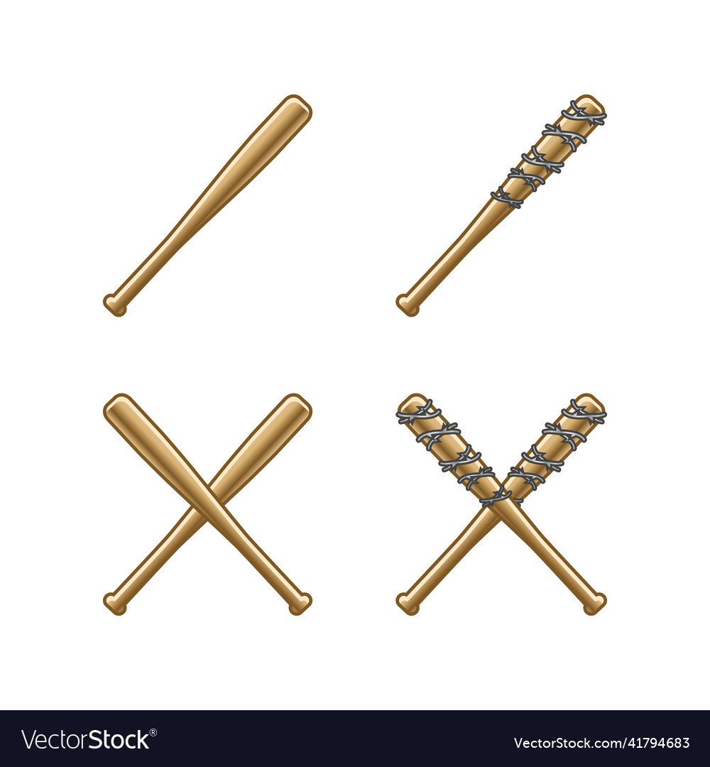 Baseball bat weapon Royalty Free Vector Image - VectorStock
