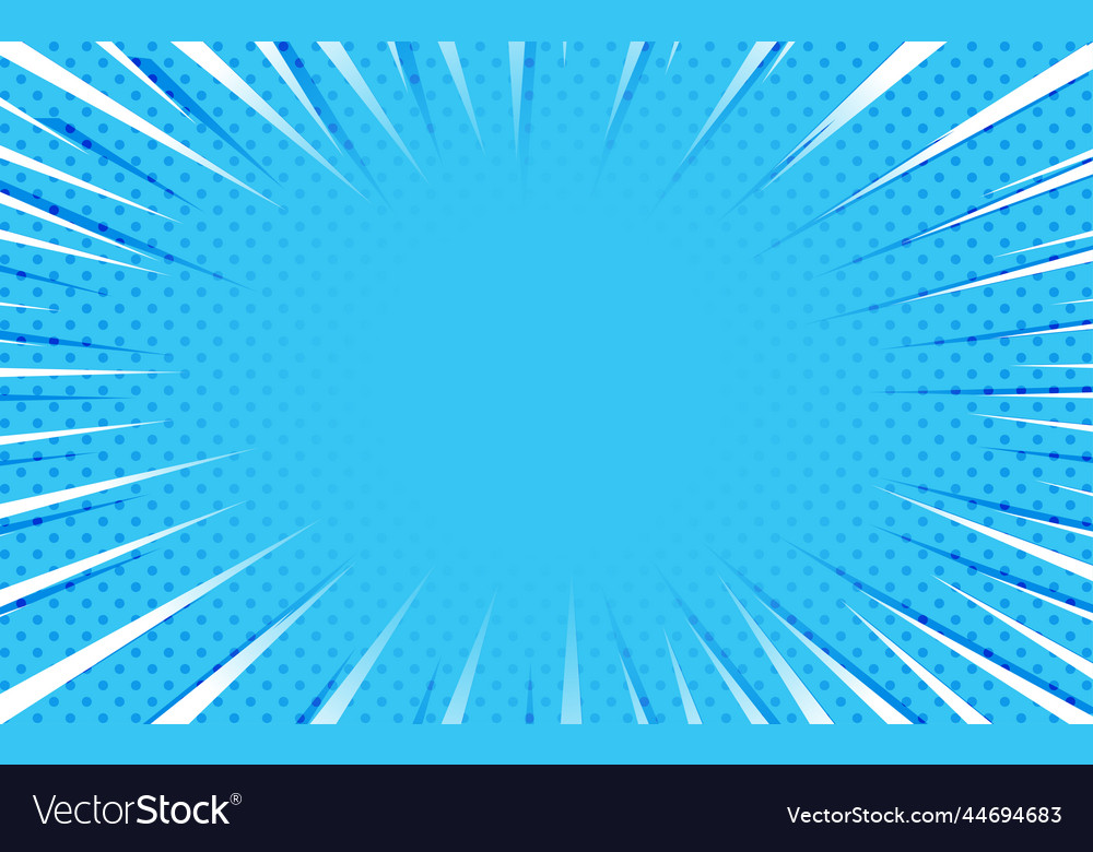 Blue comic background retro Royalty Free Vector Image