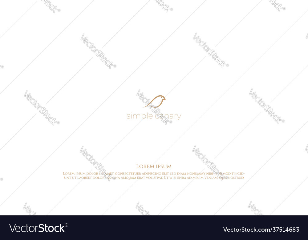 Simple minimalist dove pigeon canary robin bird Vector Image