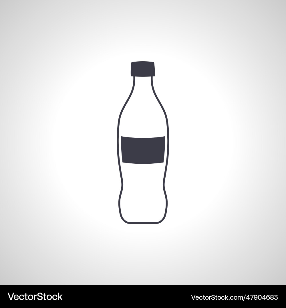 Soda bottle icon fizzy bottle icon Royalty Free Vector Image