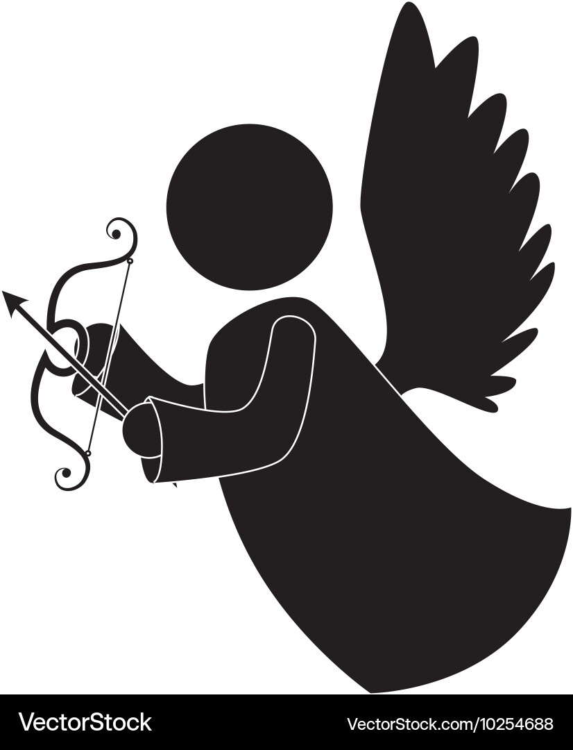 Angel arch arrow instrument icon Royalty Free Vector Image
