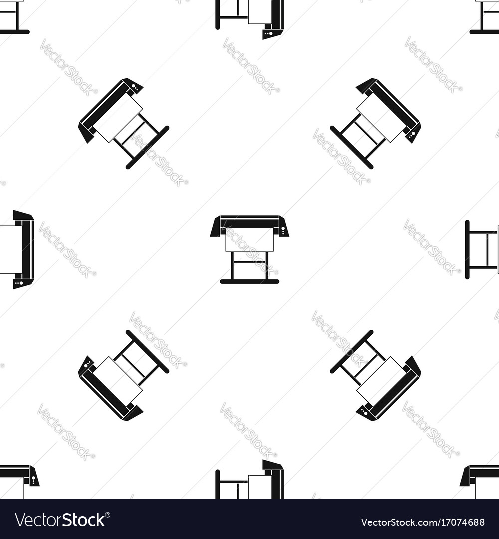 Large format inkjet printer pattern seamless black