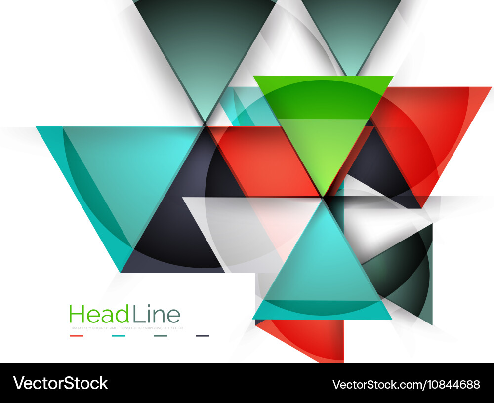 Triangle abstract background Royalty Free Vector Image