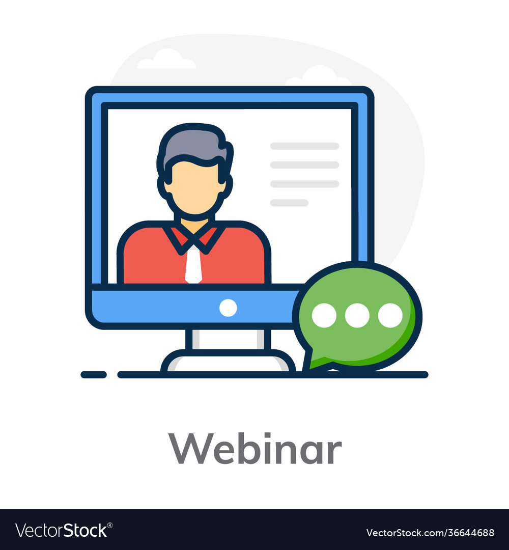 Webinar Royalty Free Vector Image - VectorStock