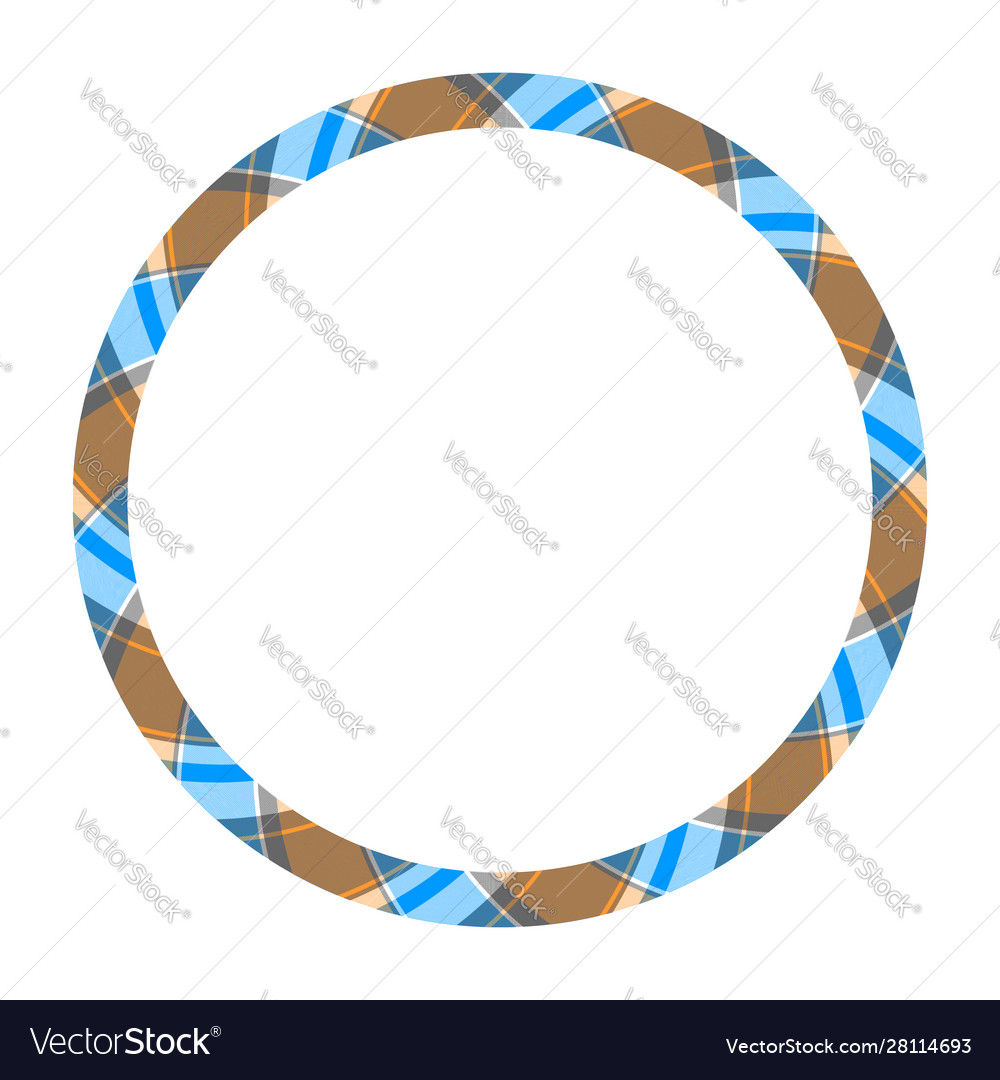 Circle borders and frames round border pattern Vector Image