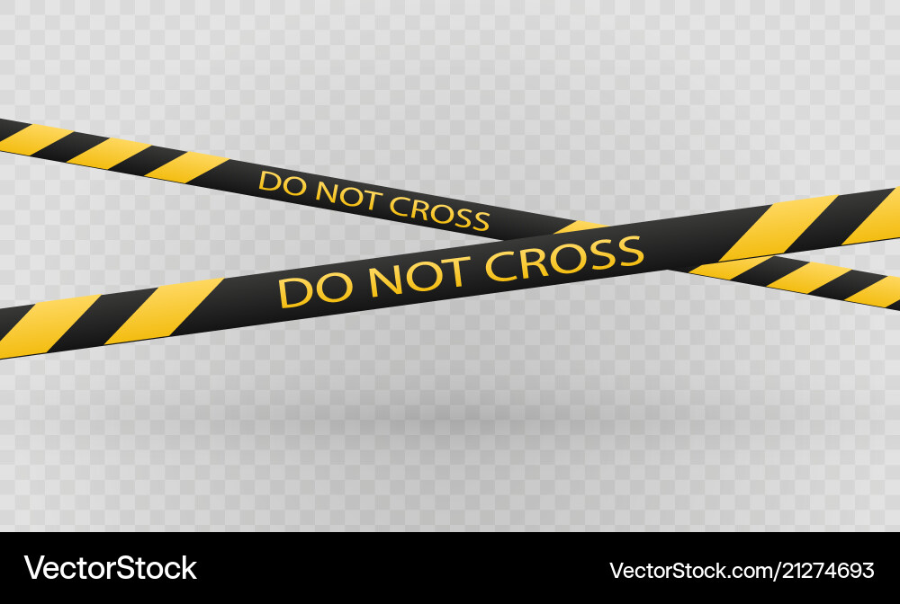 Isolated lines of insulation realistic warning Vector Image