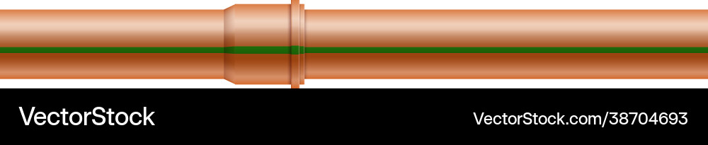 Seamless pipeline plastic pipe element realistic Vector Image