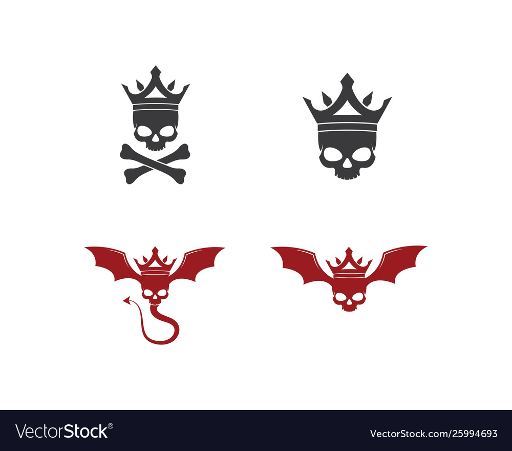 Skull devil design Royalty Free Vector Image - VectorStock