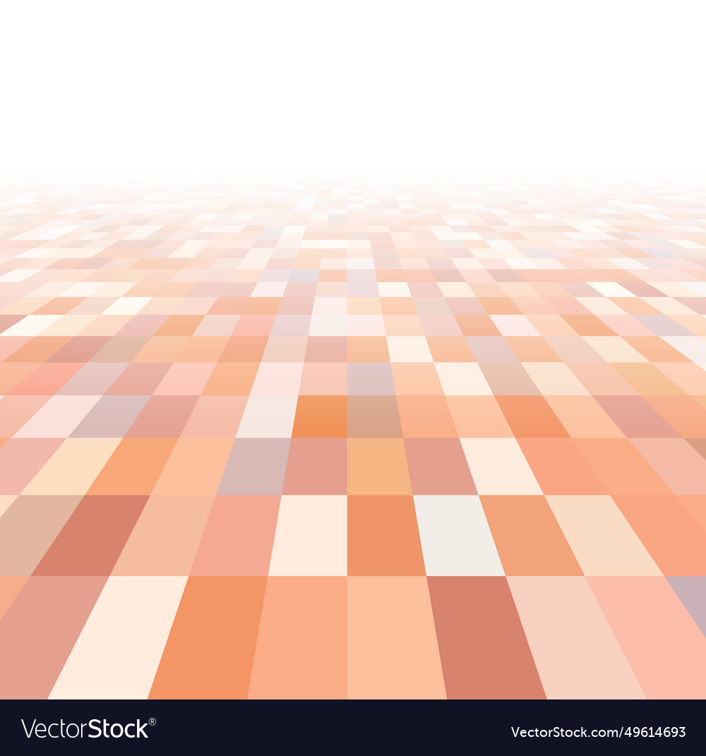 Small squares perspective geometric pattern Vector Image