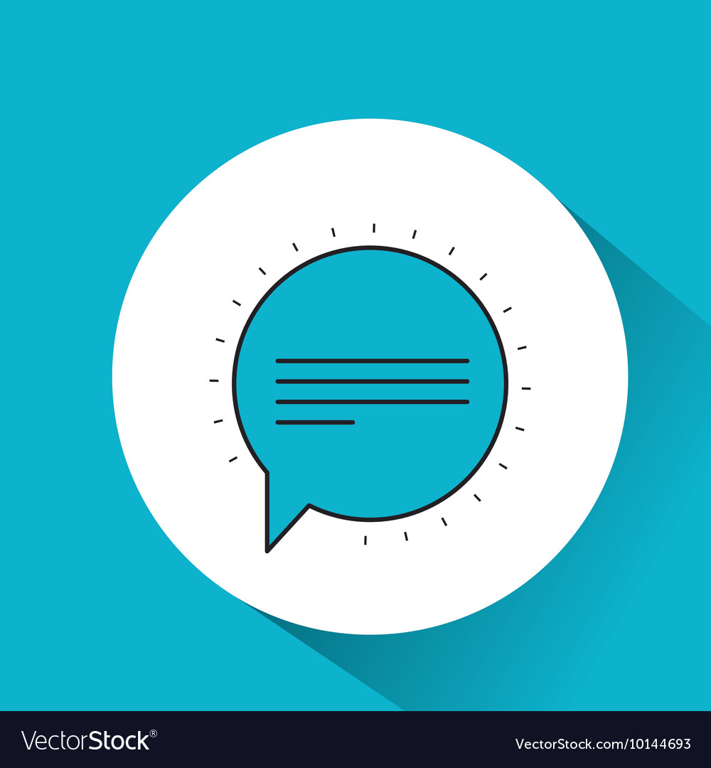 Speech bubble message icon Royalty Free Vector Image