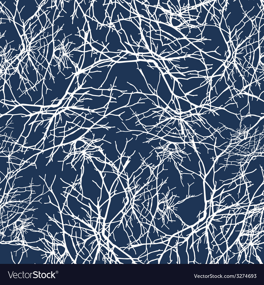 Texture branches seamless pattern Royalty Free Vector Image