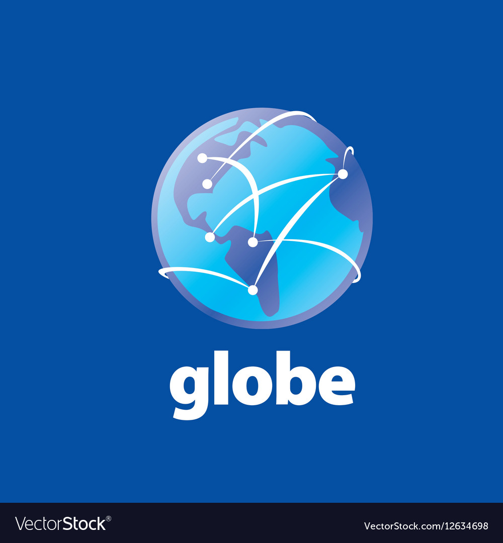 Abstract logo globe Royalty Free Vector Image - VectorStock