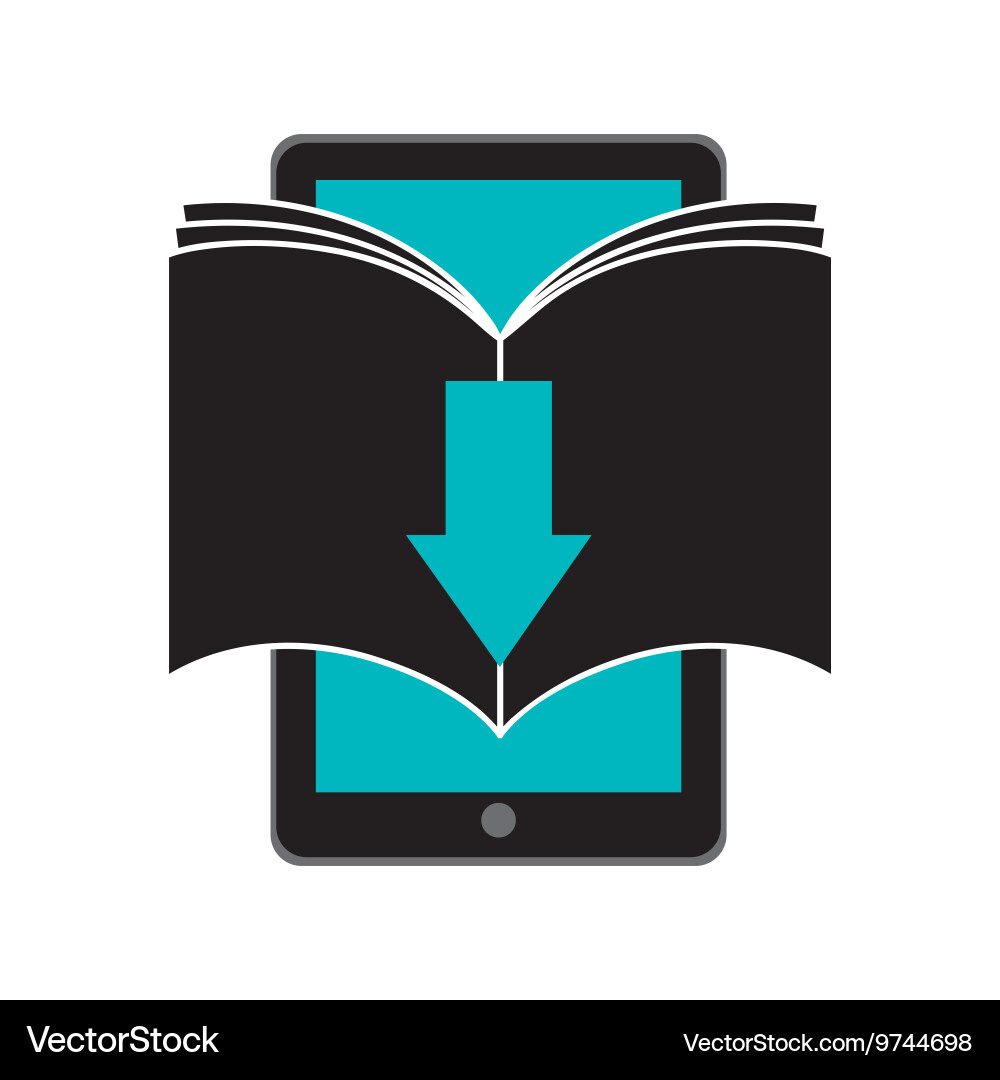 Book and smartphone icon audiobooks design Vector Image