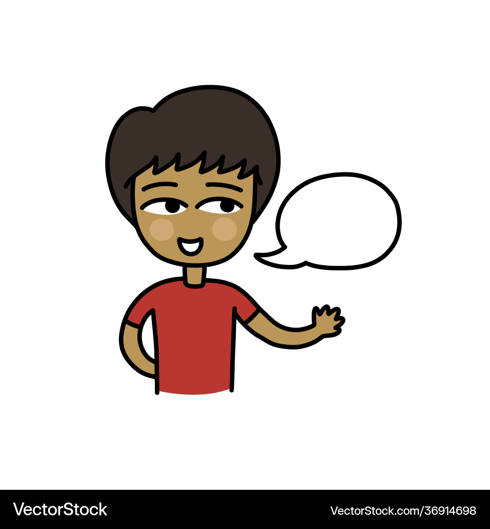 Boy Talking Clip Art