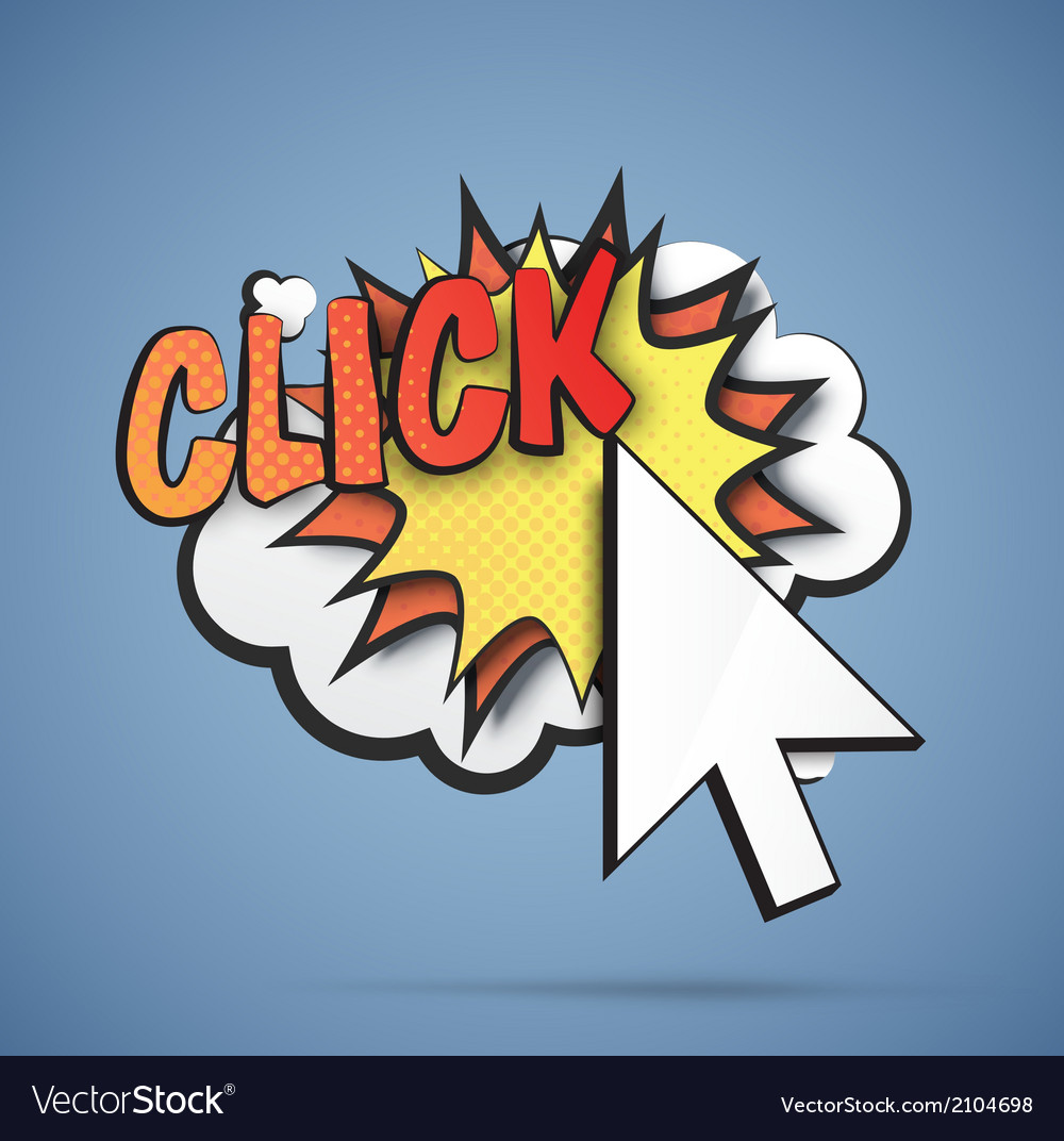 Click Royalty Free Vector Image - VectorStock