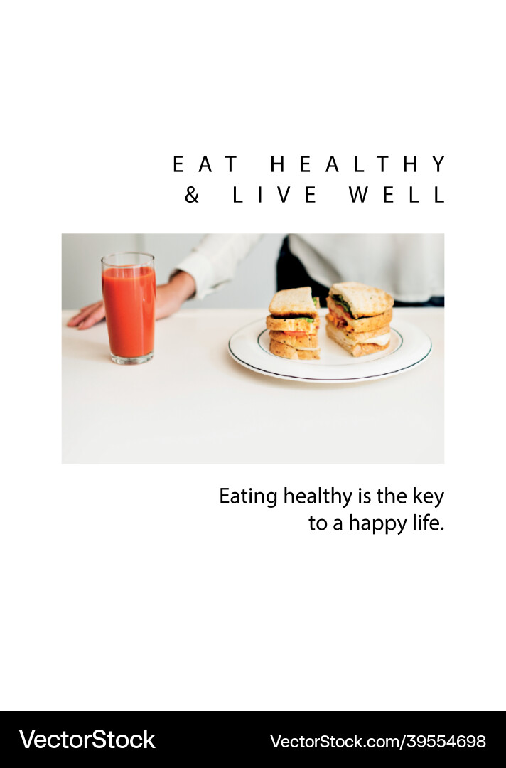 Dietary program poster template set Royalty Free Vector