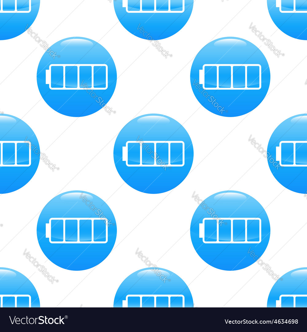 Empty battery sign pattern Royalty Free Vector Image