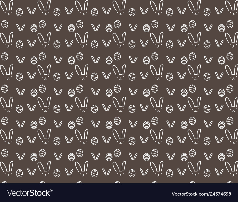 Happy easter pattern background Royalty Free Vector Image