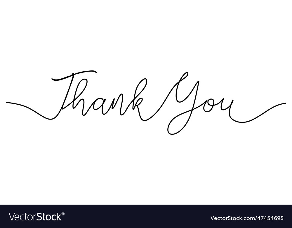 One continuous line drawing typography line art Vector Image