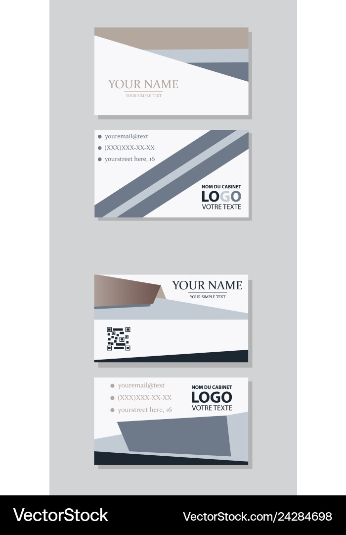 P simple id card with logo or icon for your Vector Image