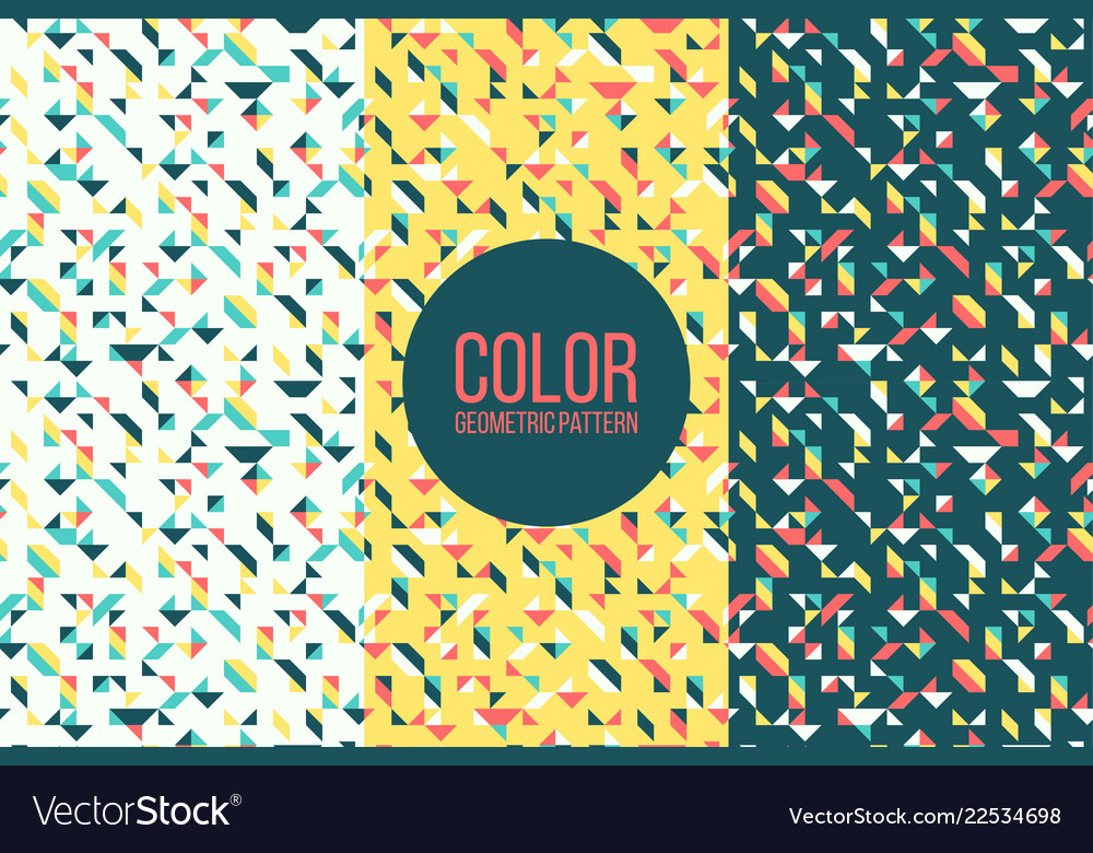 Retro abstract pattern in geometric style classic Vector Image