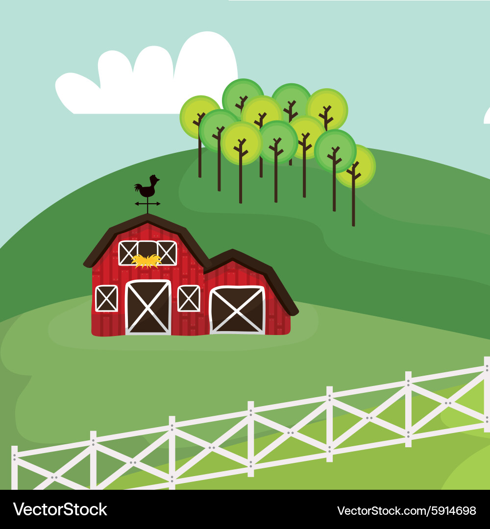 Rural and farm icons Royalty Free Vector Image
