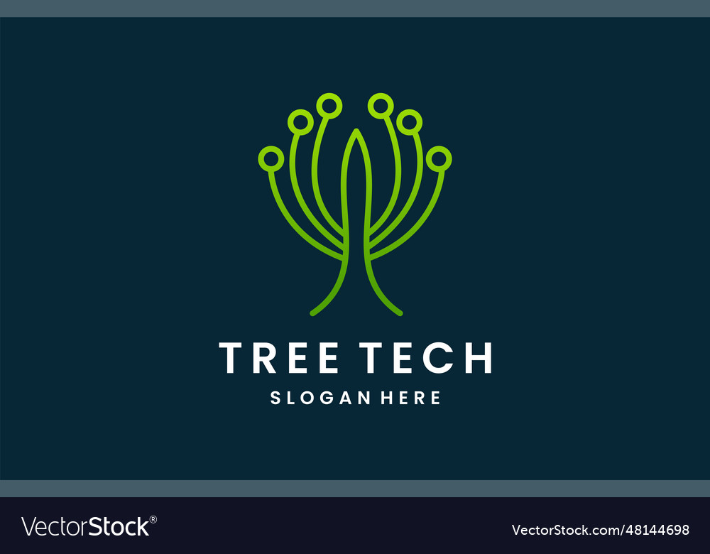 Tree tech Royalty Free Vector Image - VectorStock