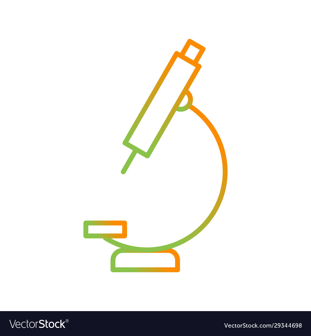 Unique microscope line icon Royalty Free Vector Image