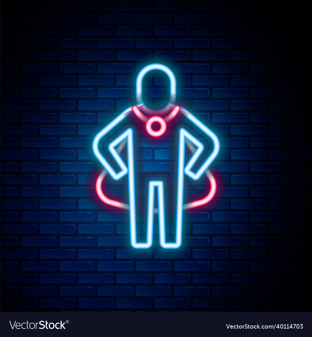 Glowing neon line head hunting icon isolated Vector Image Glowing neon line head hunting icon isolated Vector Image