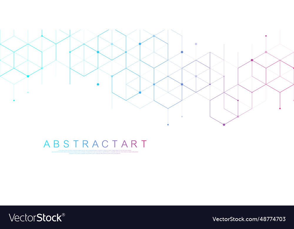 Modern technology with square Royalty Free Vector Image