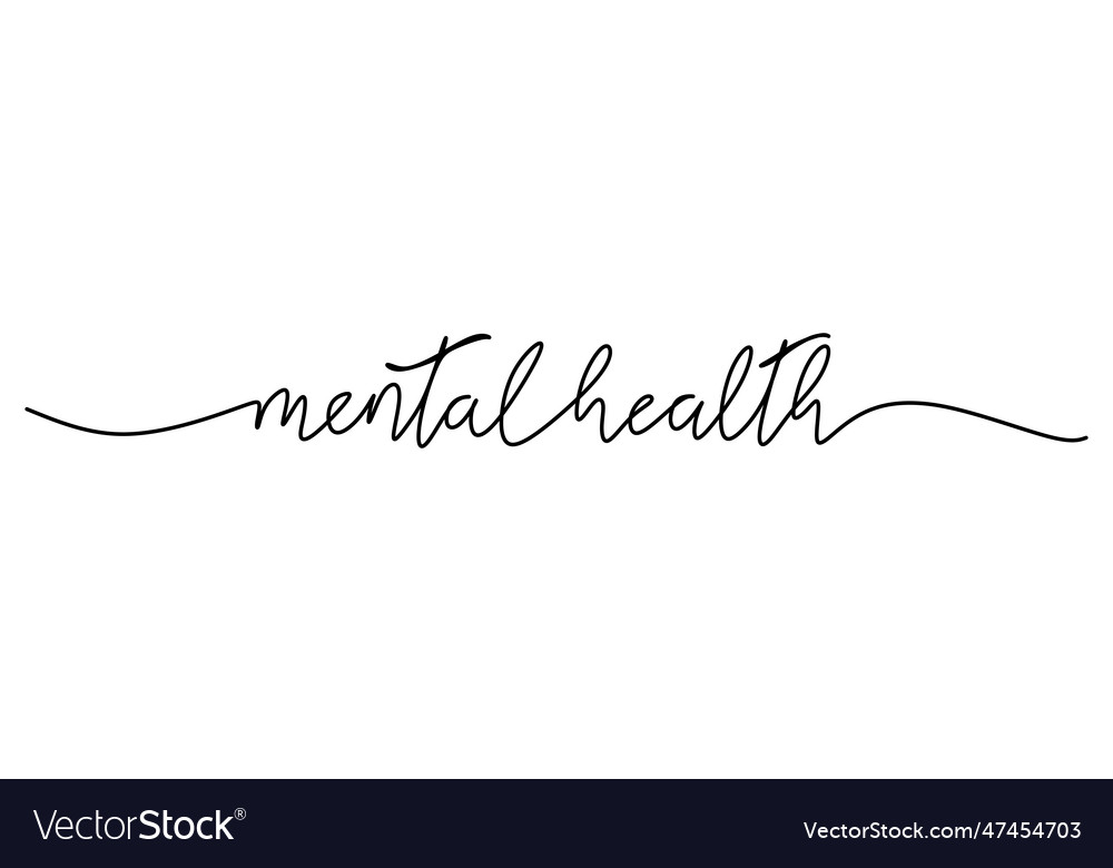 One continuous line drawing typography line art Vector Image