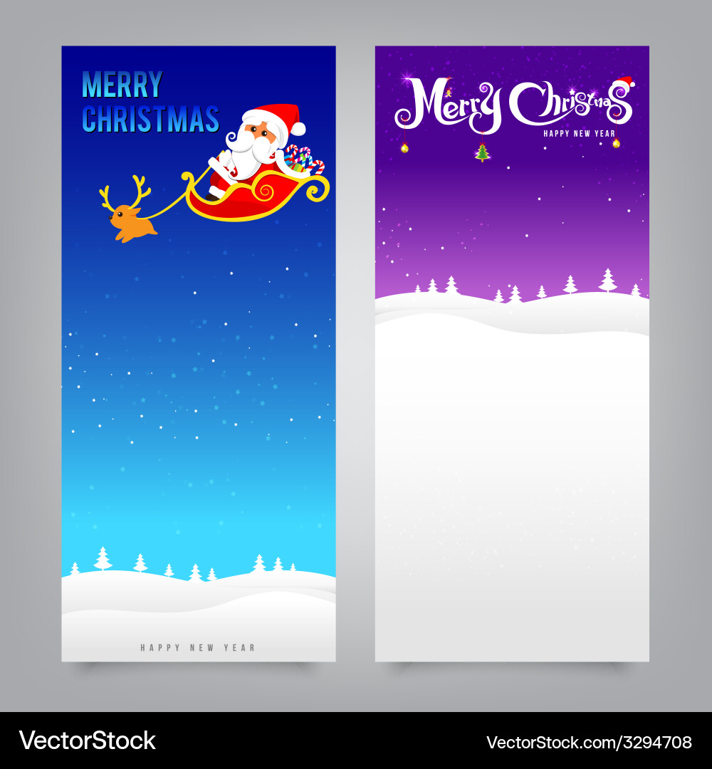 026 merry christmas santa banner Royalty Free Vector Image