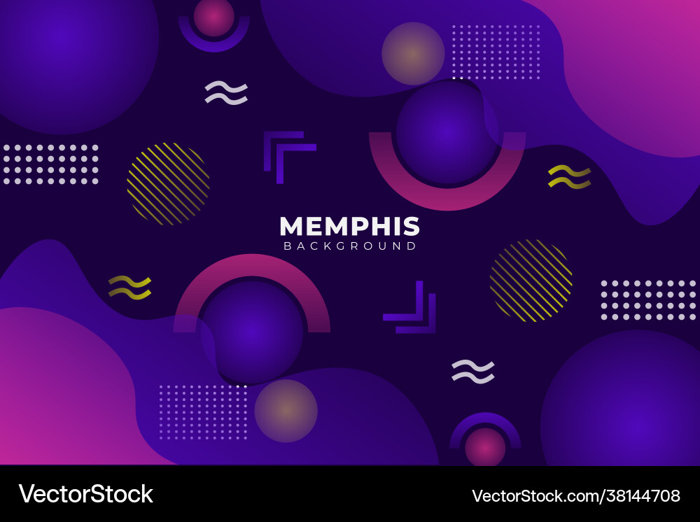 Abstract modern memphis style colorful glow Vector Image