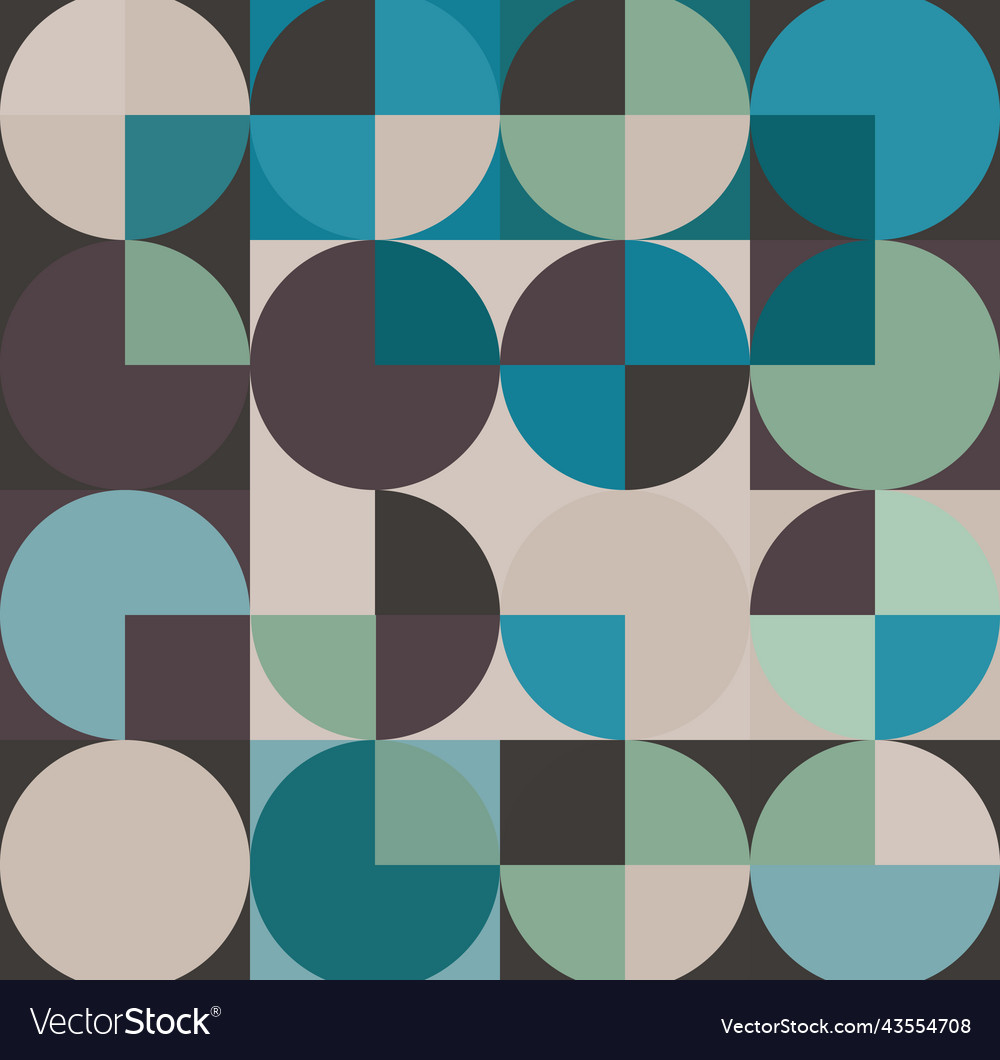 Abstract seamless pattern with circles vintage Vector Image