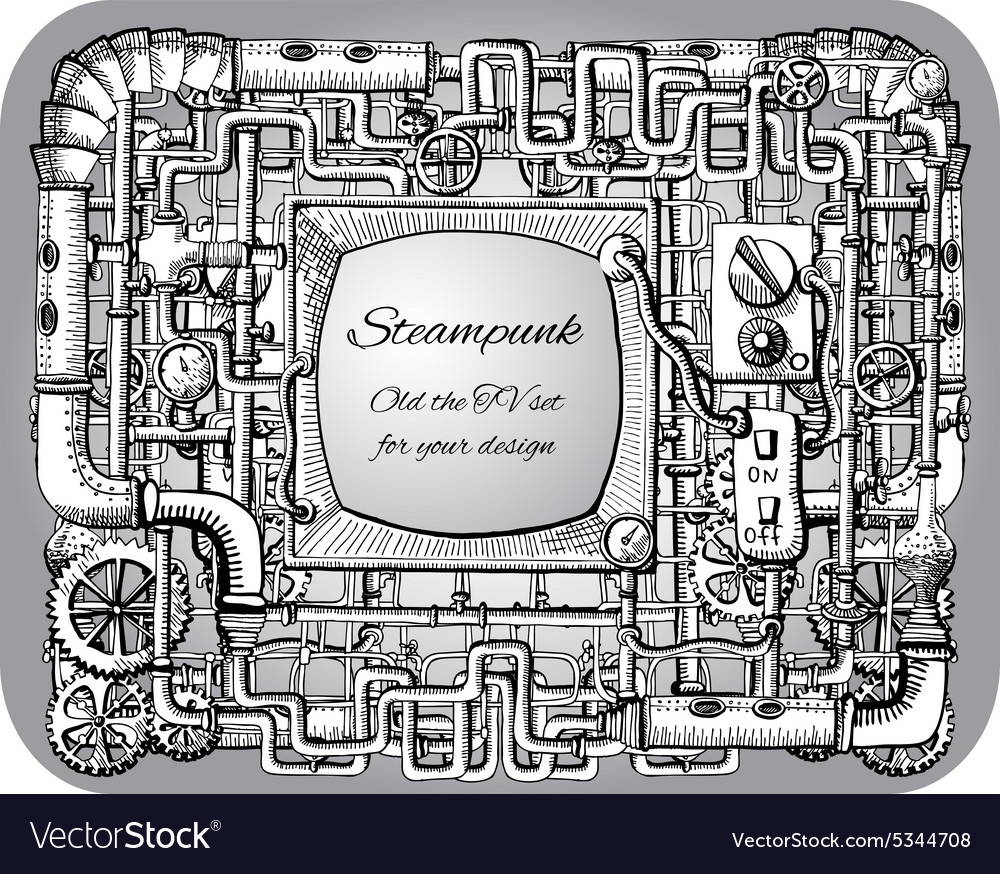 Background steampunk Royalty Free Vector Image