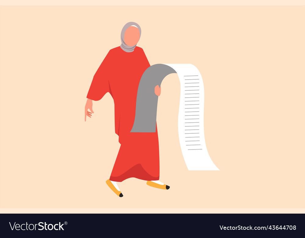 Business design drawing depressed arabian Vector Image