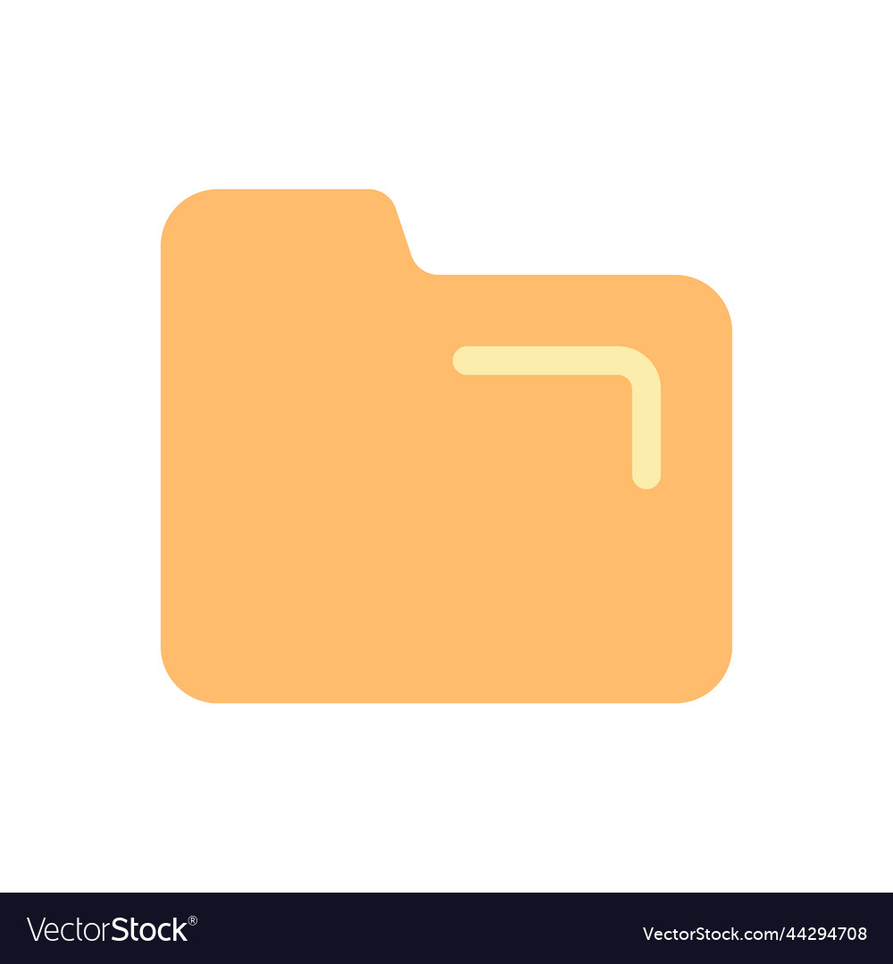 Folder pixel perfect flat gradient color ui icon Vector Image