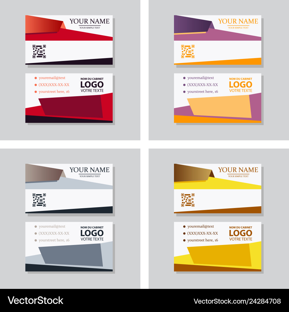 P simple id card with logo or icon for your Vector Image